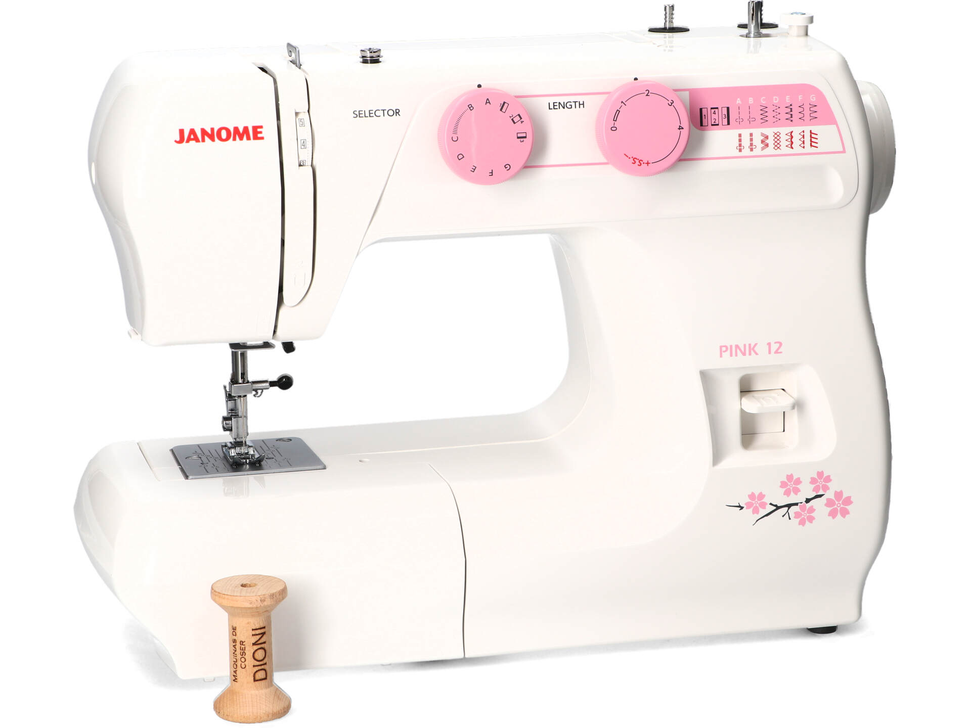 Máquina de coser Janome Pink 12